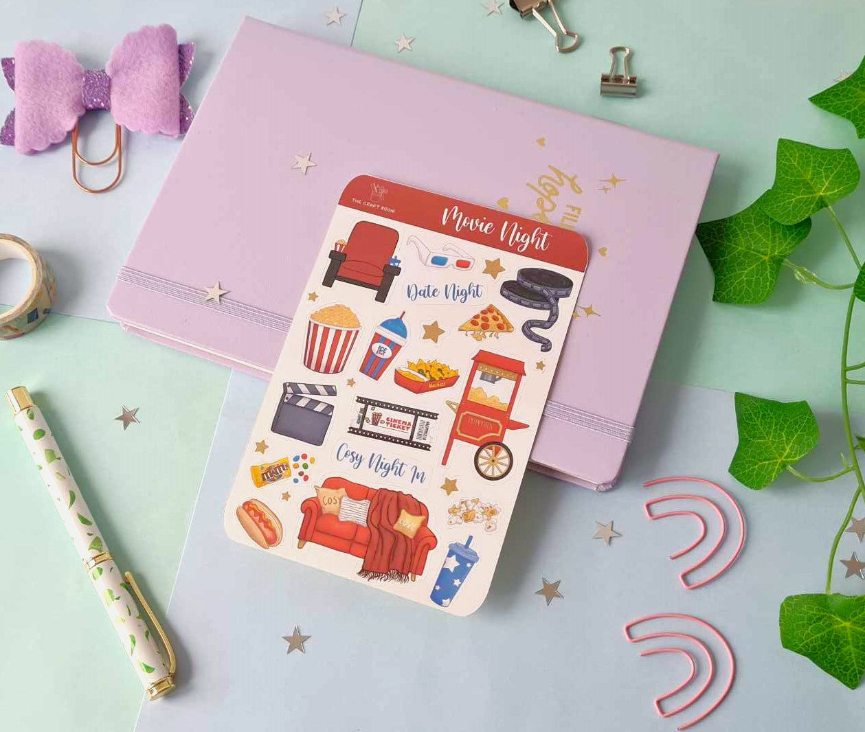 Movie Night Sticker Sheet – The Craft Room